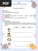 Materi Pelajaran Kalimat Sederhana Berpola SPO Dan SPOK Untuk Kelas 2 ...