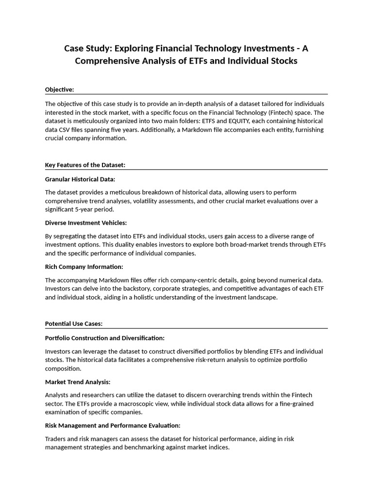 fintech case study | PDF | Data Analysis