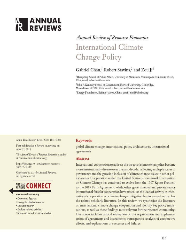 Chan Stavins Zou Ji Annual Review Article 2018 002 | PDF | United ...