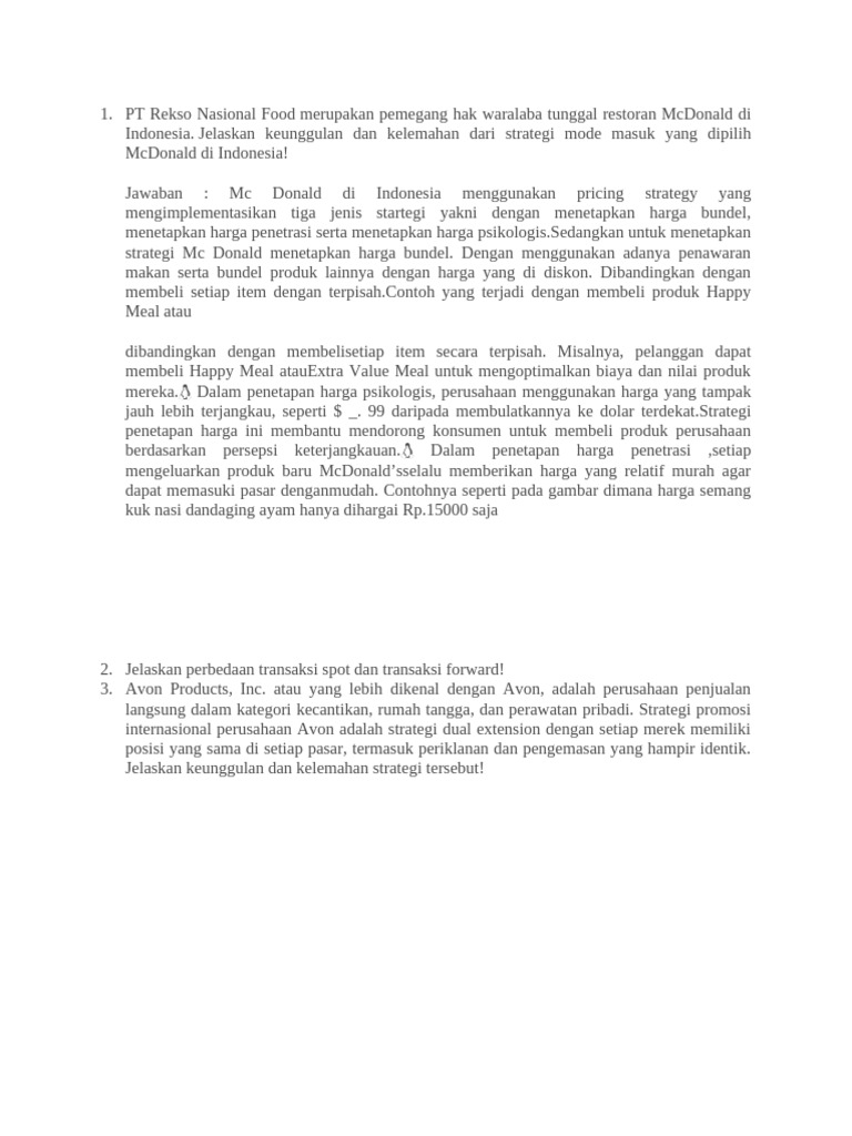 PT Rekso Nasional Food | PDF | Bisnis