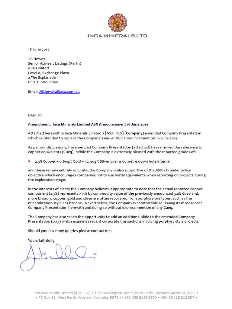 Inca Minerals | PDF | Ore | Mining