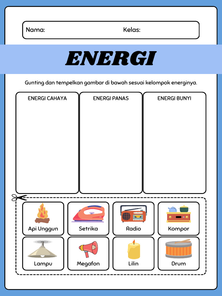IPAS LKPD Bentuk Energi | PDF