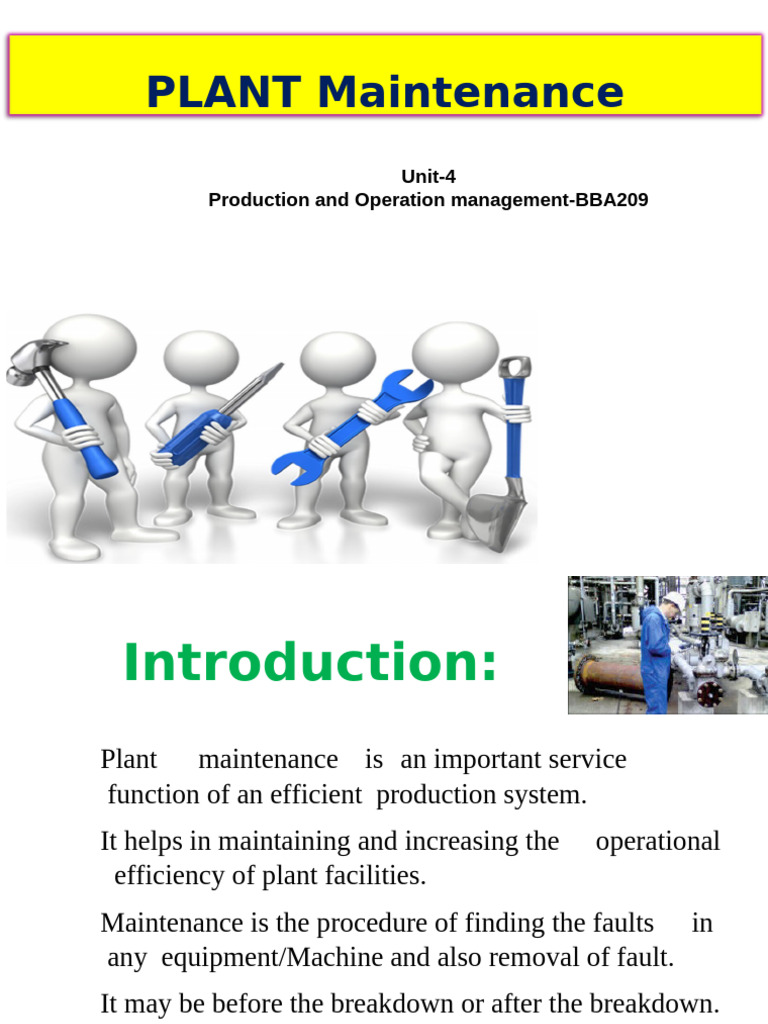 Plantmaintenance-Unit-4 | PDF | Safety | Systems Engineering