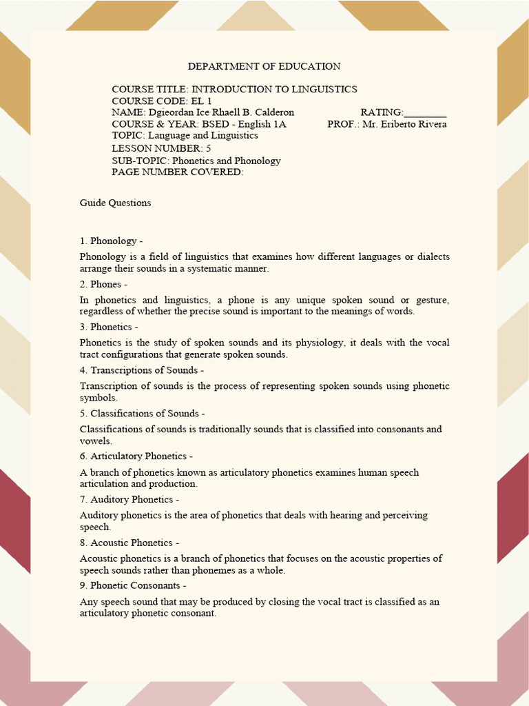 Lesson 5-8 | PDF | Phonetics | Speech