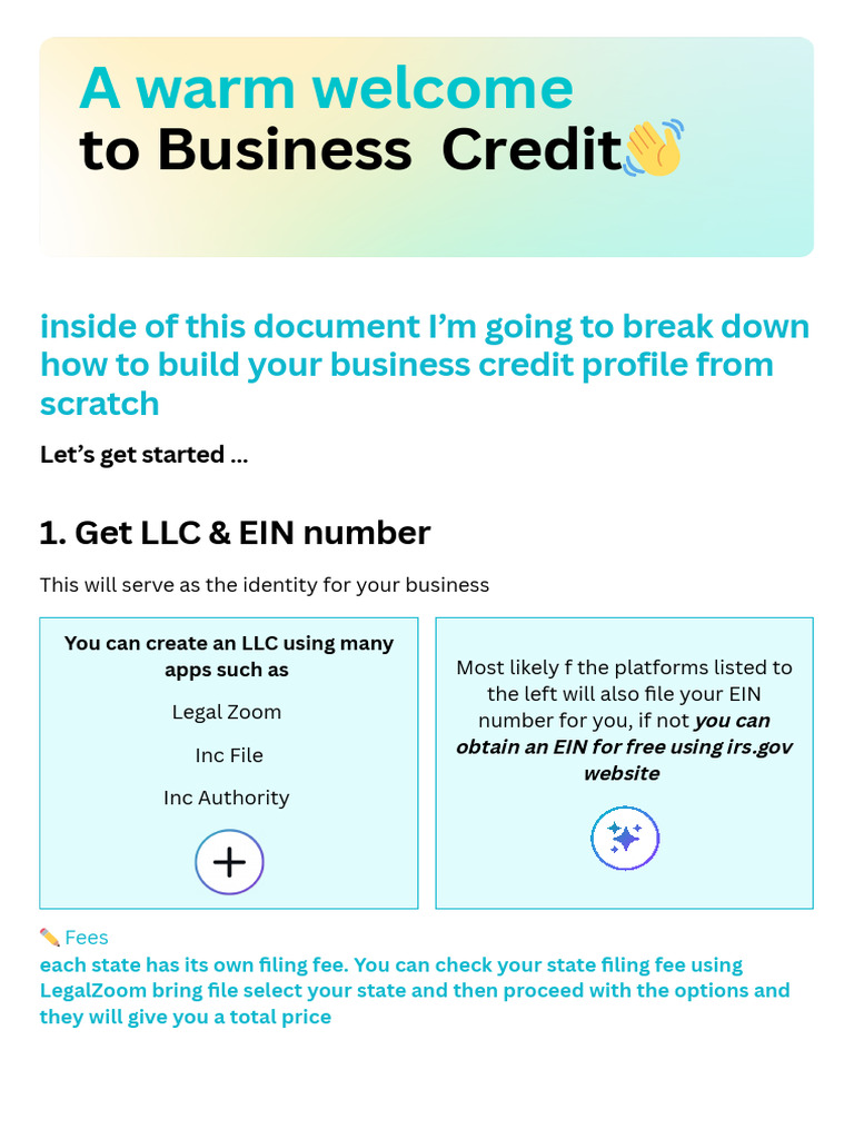 How To Build Business Credit From Scratch Guide | PDF | Service Industries
