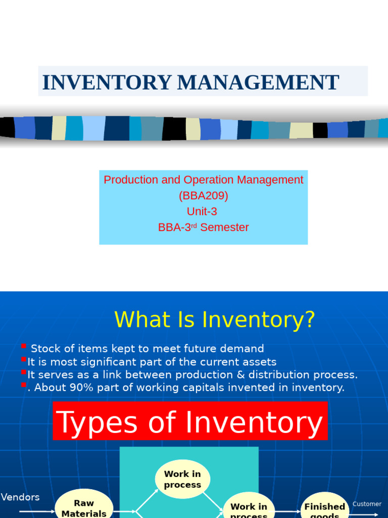 Inventory Management Techniques Explained | PDF | Inventory | Lean Manufacturing