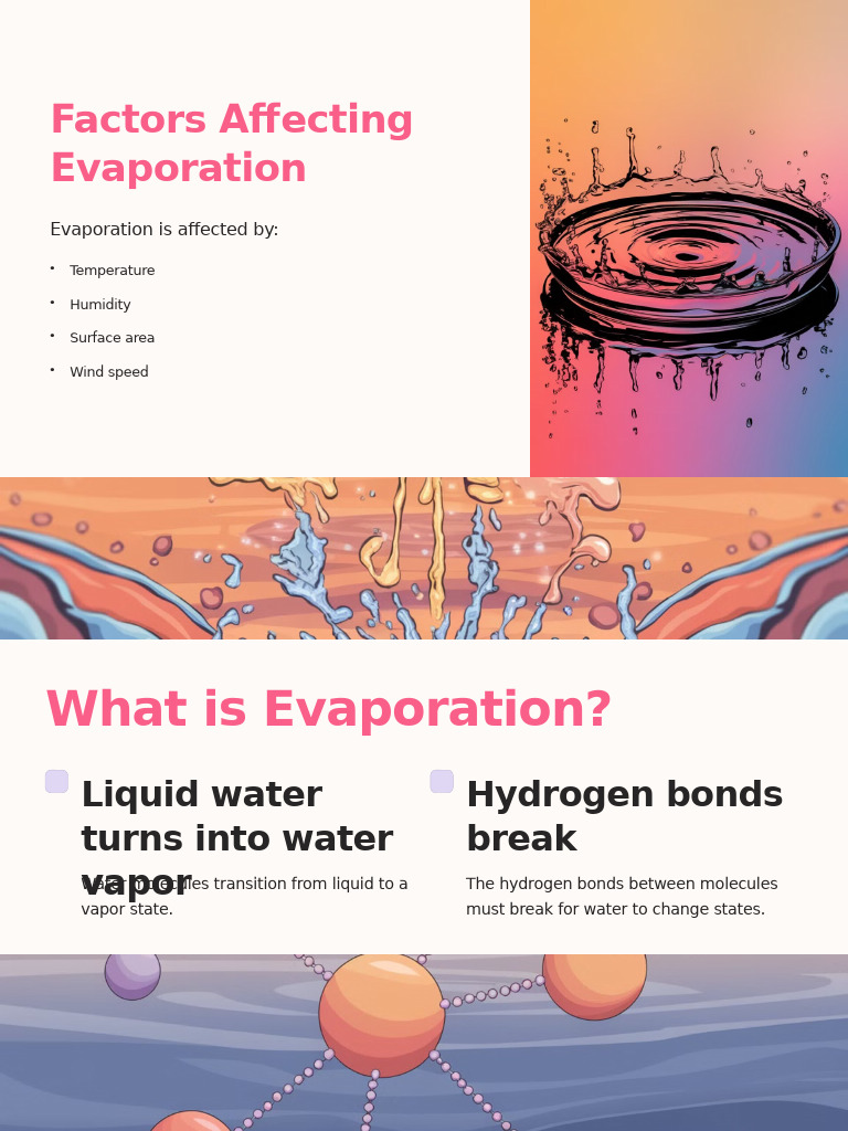 Factors Affecting Evaporation | PDF | Evaporation | Physical Sciences