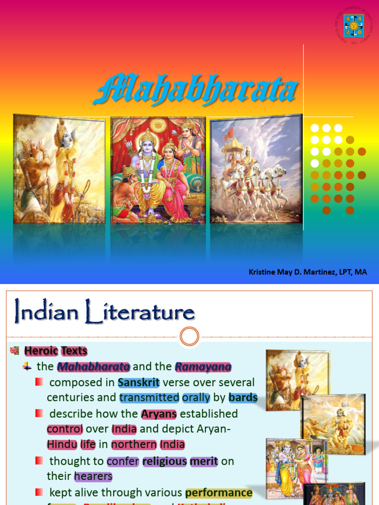 Mahabharata (Bhagavad-Gita) - Vyasa (ppt) | PDF | Bhagavad Gita | Mahabharata