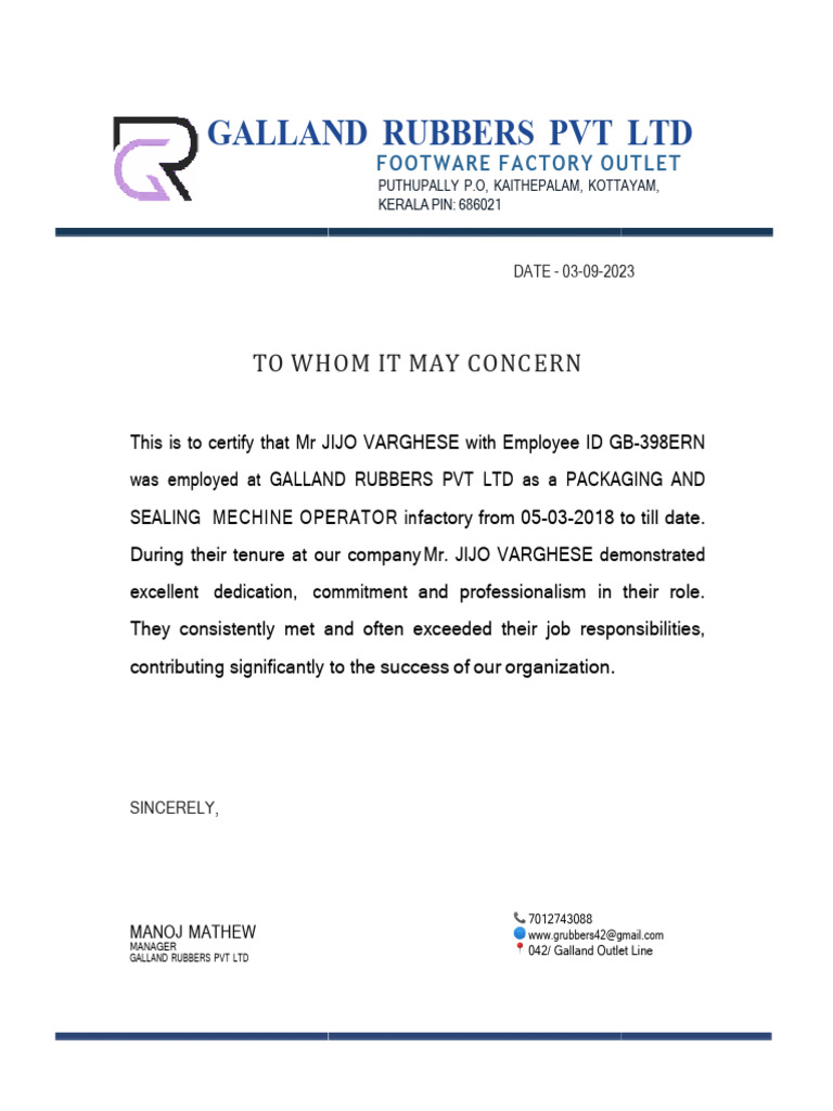 Concern Letter | PDF