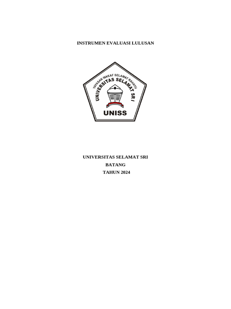 FIX Instrumen-Evaluasi-Lulusan | PDF