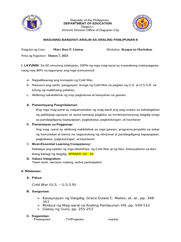 DLP Cold War GR.8 | PDF