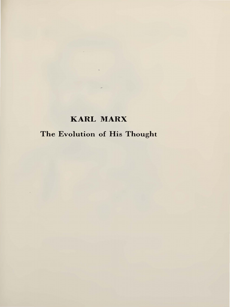 Karl Marx. The Evolution of His Thought (Roger Garaudy) (Z-Library ...
