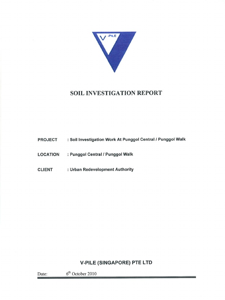Soil Investigation Report (Sample) | PDF