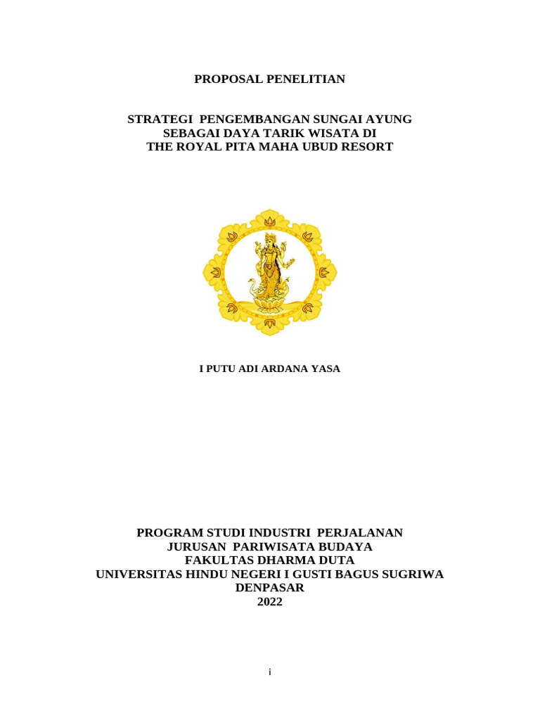 Proposal Penelitian Kualitatif | PDF