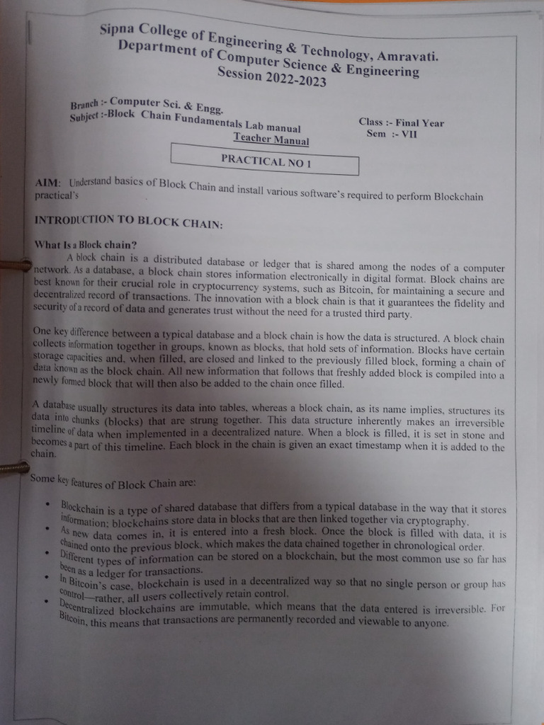 Blockchain Practical 1-4 | PDF | Key (Cryptography) | Encryption