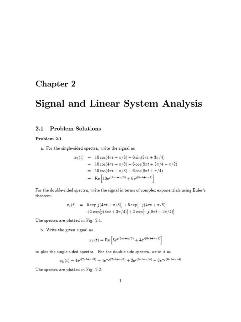 Sample - Solution Manual For Principles of Communications 7th Edition by Ziemer & Tranter-1 ...