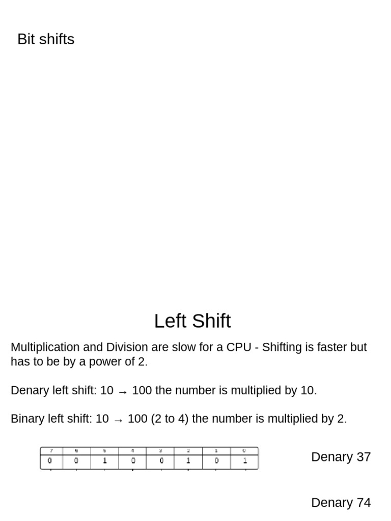 Bit Shifts | PDF