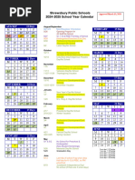 2008-2009 School Calendar & Events | PDF