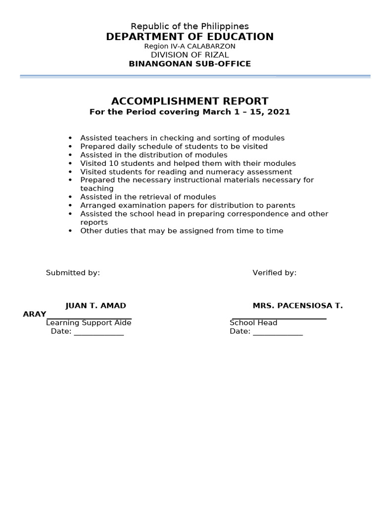 ACCOMPLISHMENT-REPORT-DTR-Attachment | PDF