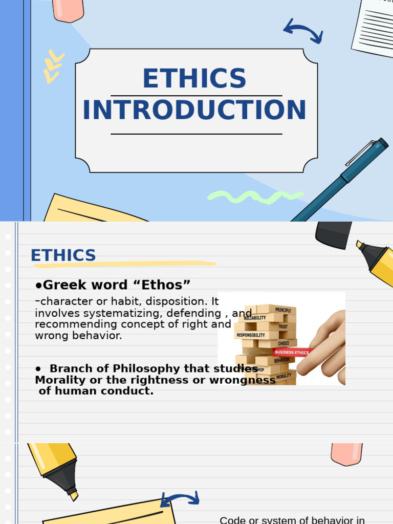 Ethics PPT 1st | PDF | Science & Mathematics