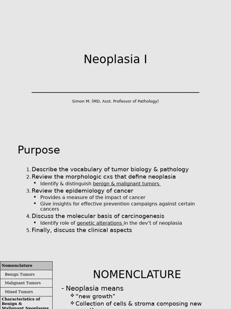 7 1 Neoplasia | PDF | Neoplasms | Metastasis