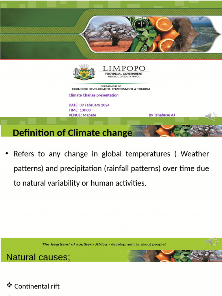Climate Change Presentation Mapate | PDF