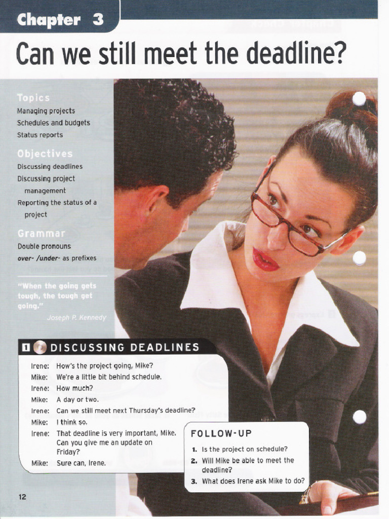 Chapter-3 Can we still meet the deadline | PDF