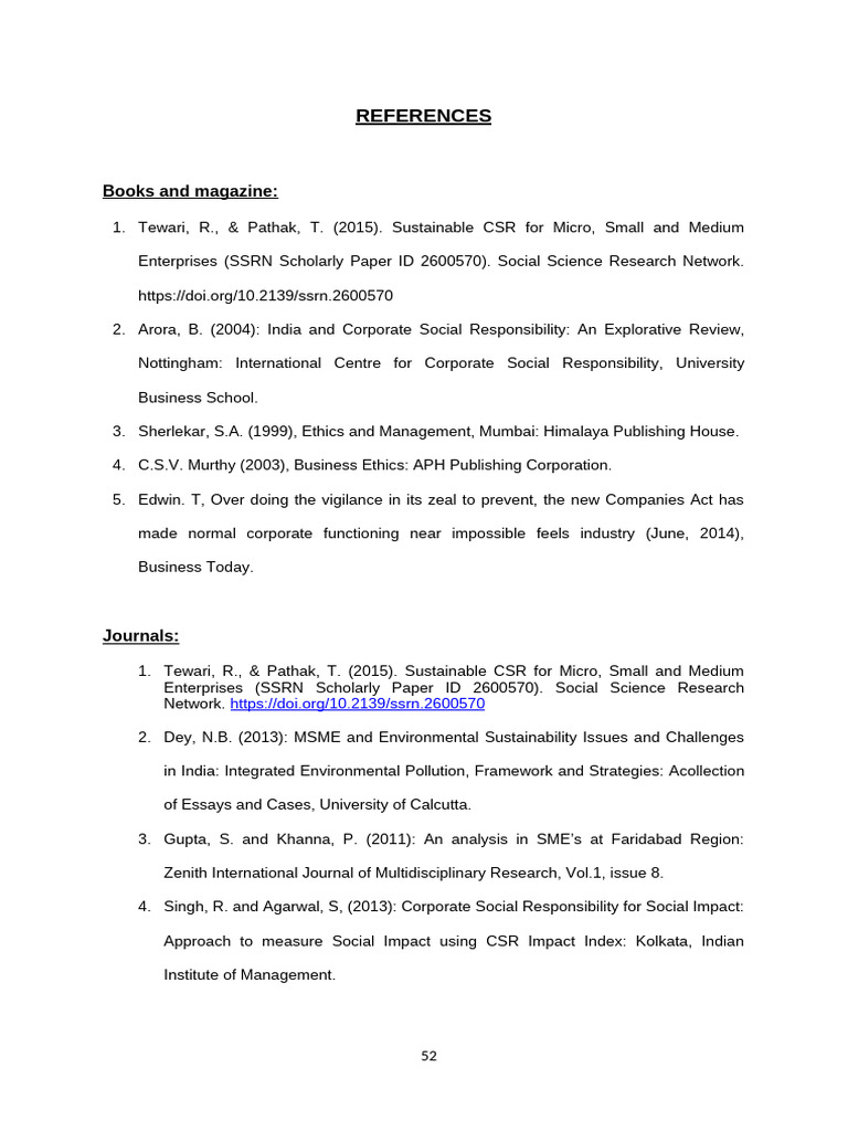 PRINT_References | PDF | Corporate Social Responsibility | Economies