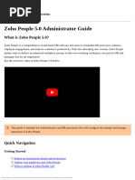 Zoho People Leave Management Overview | PDF