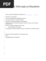 Tshivenda Wordlist and Meanings | PDF | Languages Of Africa | Languages
