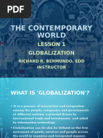 Lesson 1 Globalization (Contemporary World) | PDF | Economic Globalization | Globalization