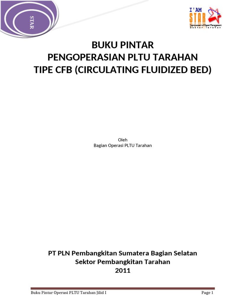 Panduan Operasi PLTU Tarahan CFB | PDF