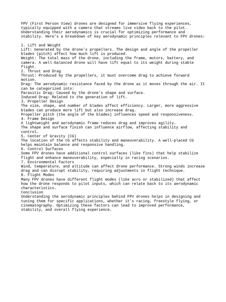 FPV (First Person View) Drones Are | PDF | Technology & Engineering