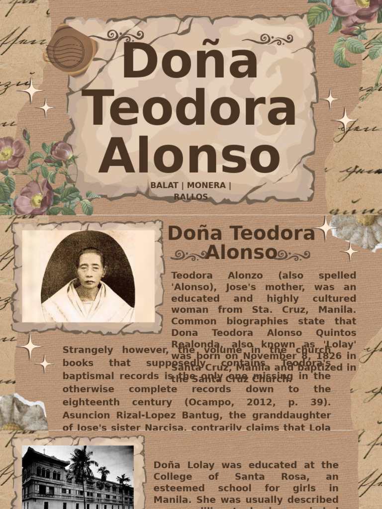 dona-teodora-alonso | PDF | Philippines