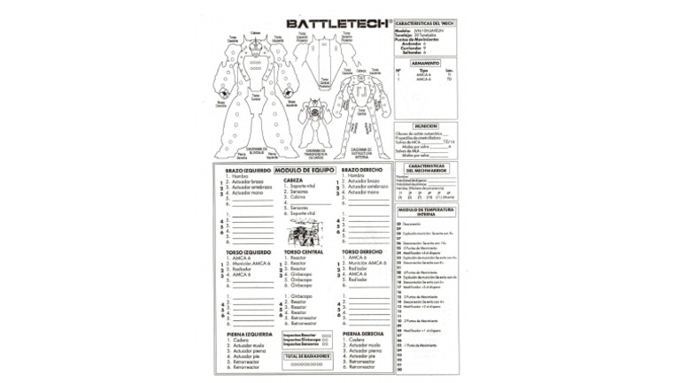 Battletech Refuerzos 1 | PDF