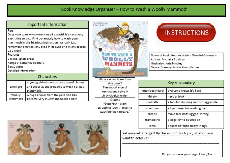Kids' Guide: Wash Your Woolly Mammoth | PDF