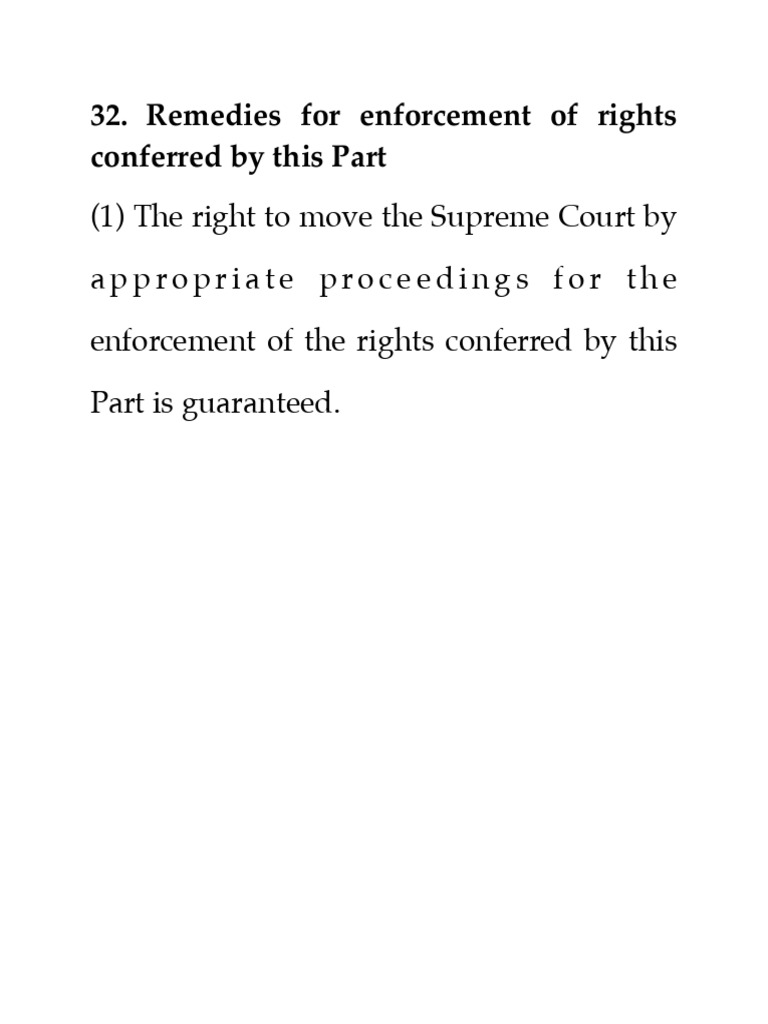 Remedies For Enforcement of Rights Conferred by This Part | PDF