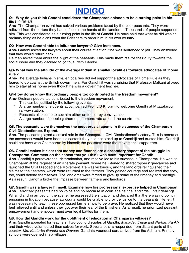 Indigo 12 YM | PDF | Mahatma Gandhi