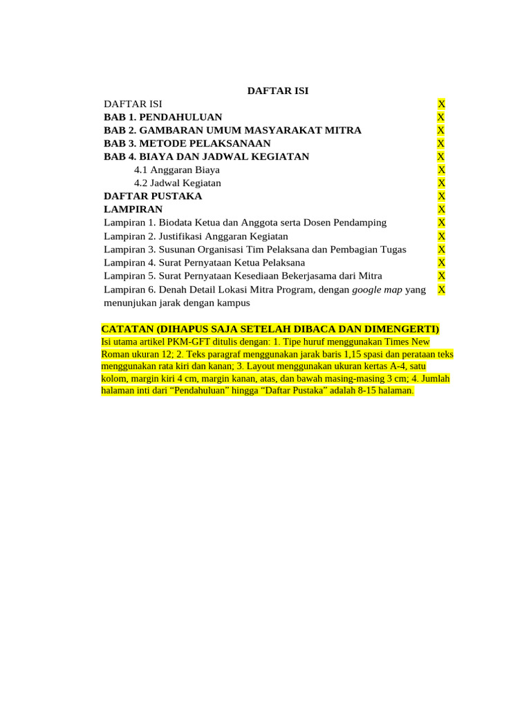 Template PKM PM | PDF