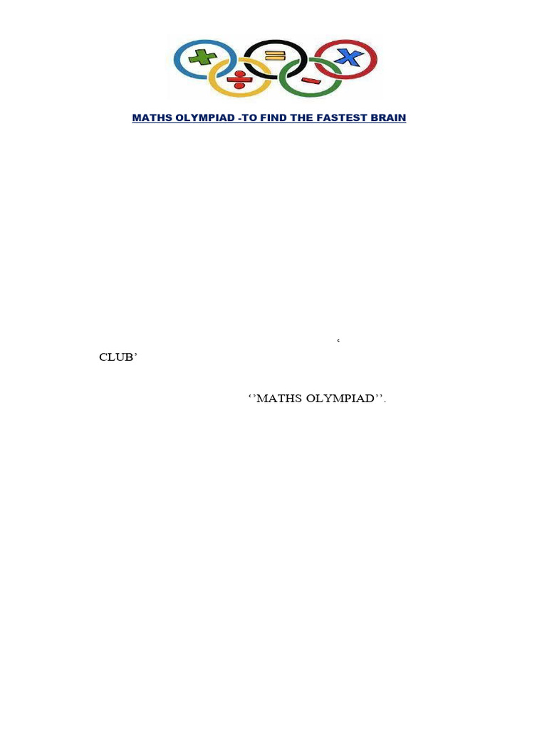 Maths Rules 2024 | PDF | Business | Games & Activities