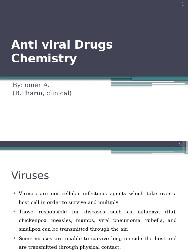 Anti viral Drugs | PDF | Virus | Antiviral Drug