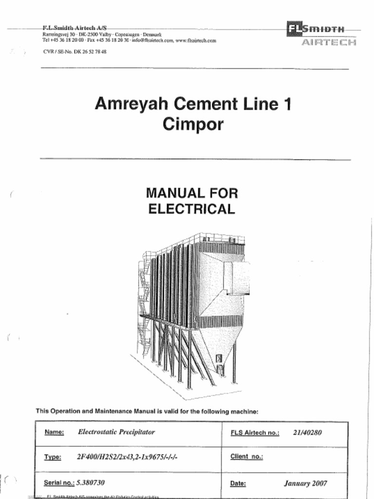 Electrical Manual For ESP Filter FLS | PDF