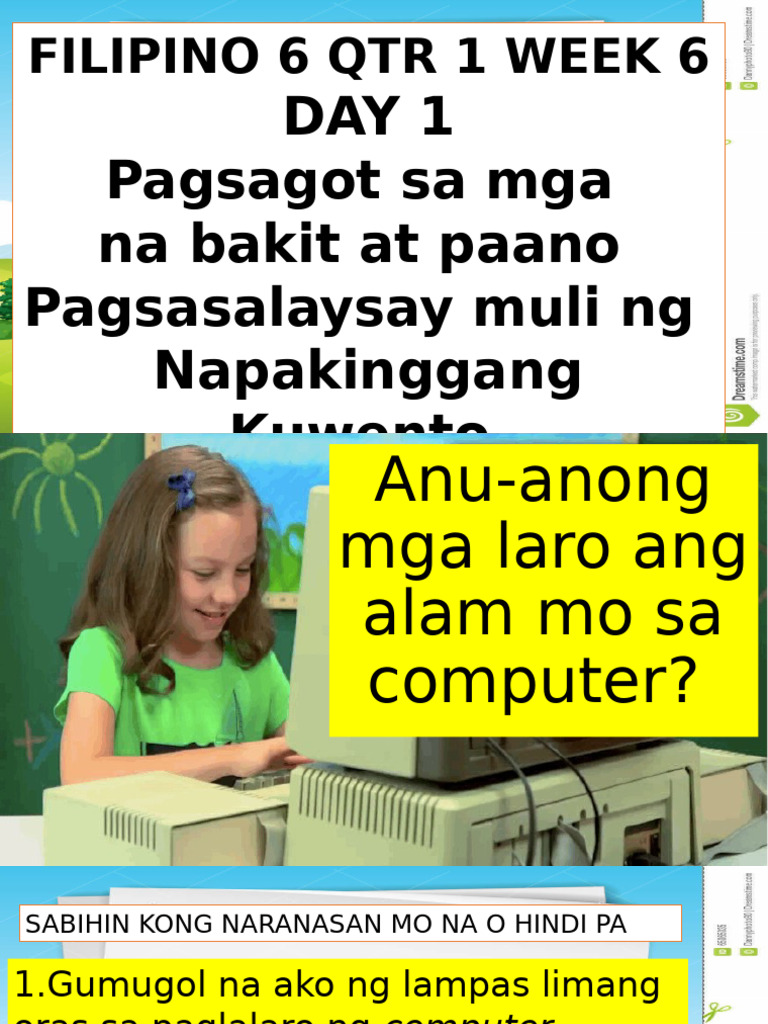 Filipino 6 QTR 1 Week 6 Day 1-5 | PDF