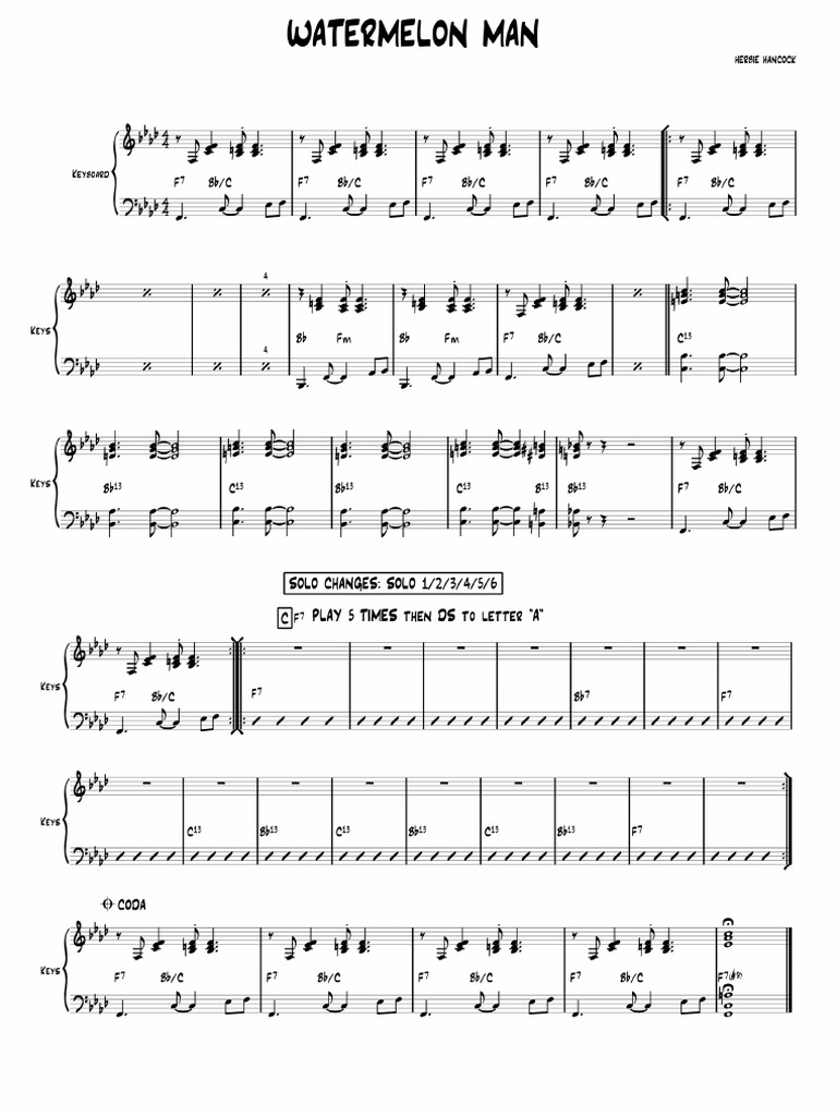 Watermelon Man | PDF