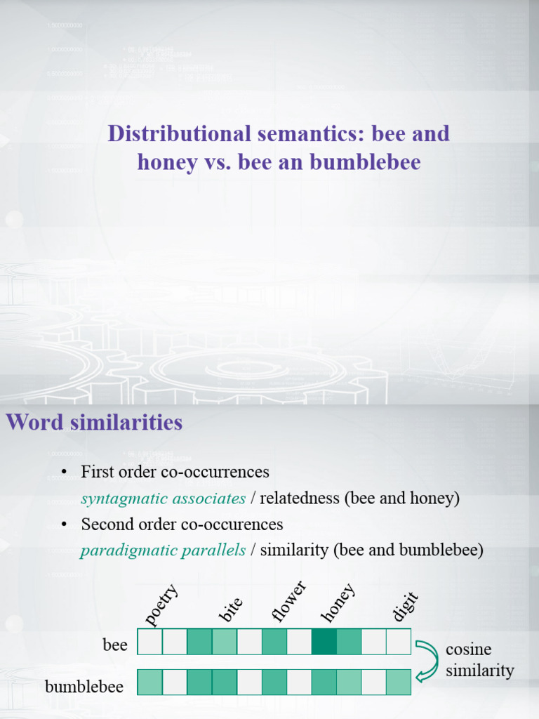 Distributional Semantics | PDF | Applied Mathematics