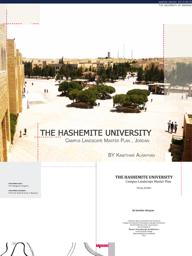 The Hashemite University Campus Landscap (1) | PDF | Jordan | Landscape