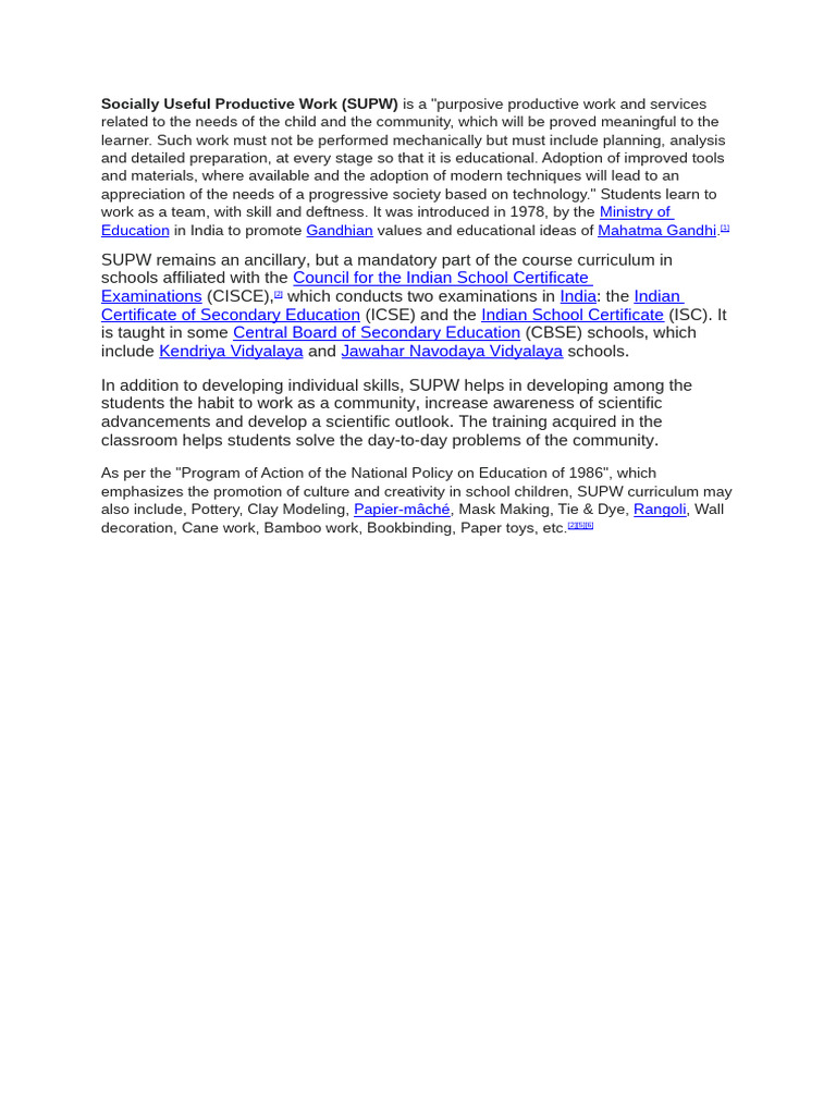 Socially Useful Productive Work | PDF | Career & Growth