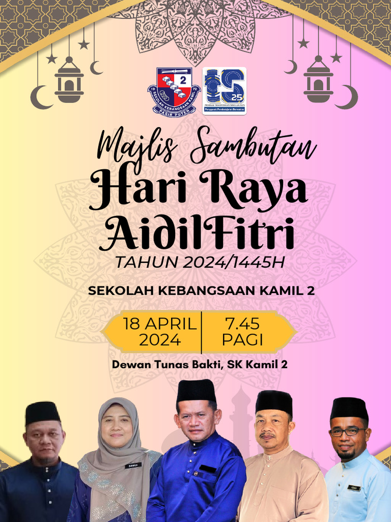 Buku Program Sambutan Hari Raya Aidilfitri SKK2 2024 | PDF