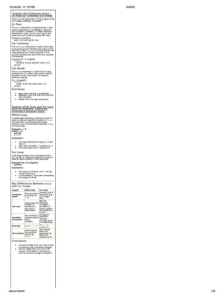 Long Python | PDF | Control Flow | Software Development