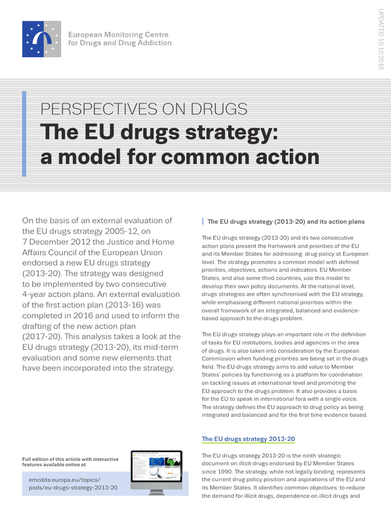 EU Drugs Strategy - Updated2019 | PDF | European Union | Substance Abuse